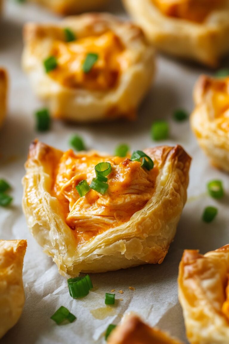 Puff Pastry Buffalo Chicken - Pastry Recipes